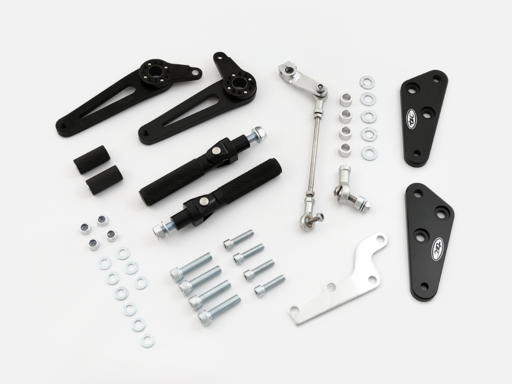 TEC Alloy Adjustable Rearset Footrest Kit - Triumph Bonneville, SE ...