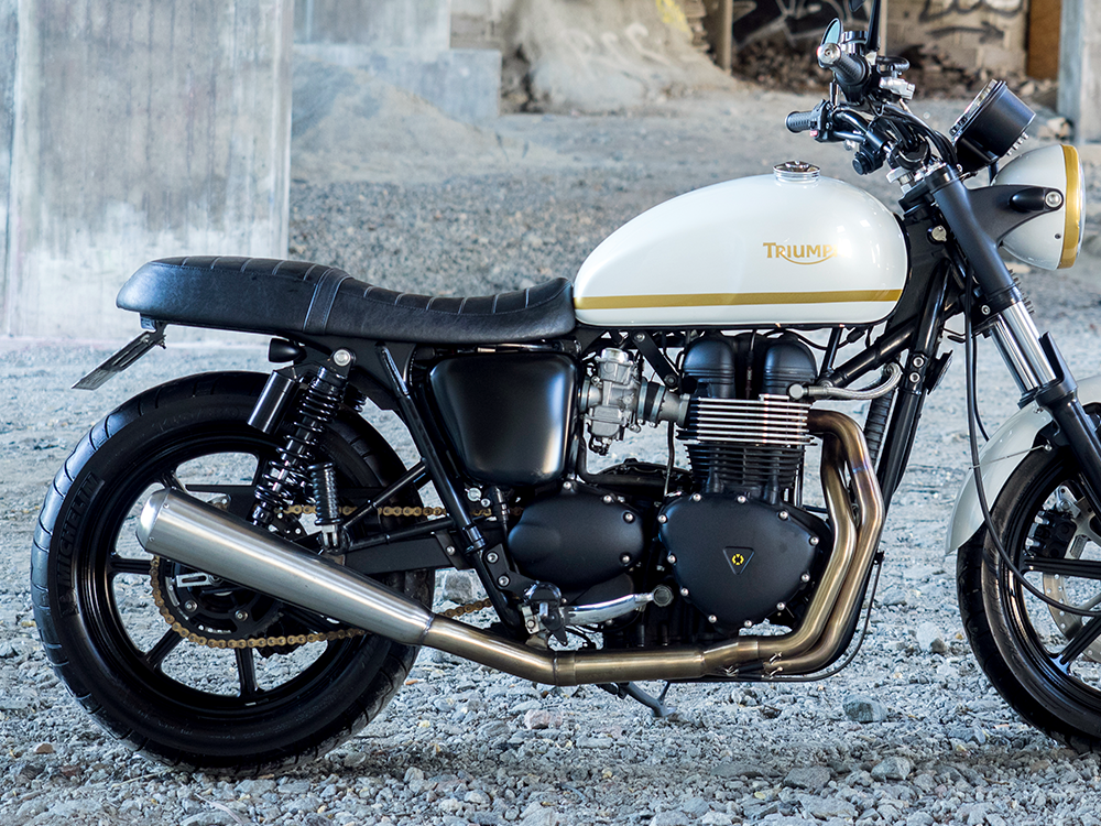 TEC 2-1 'CAFE' Full Stainless Exhaust System for Triumph | TEC Bike ...
