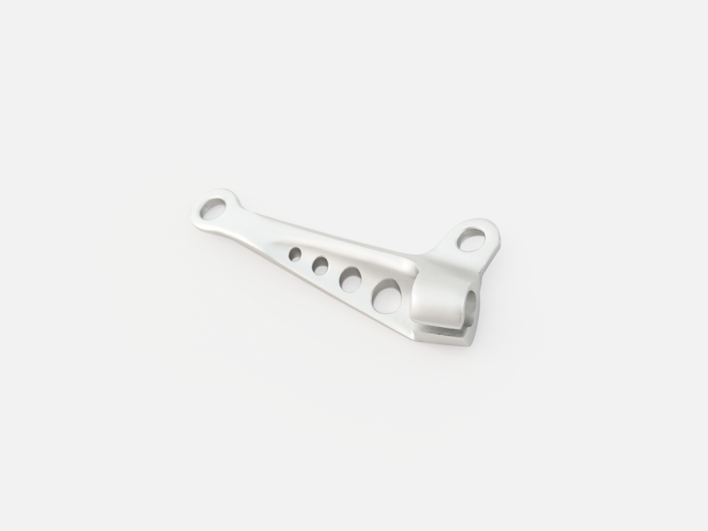 TEC Alloy Clutch Cable Bracket - Silver | TEC Bike Parts USA