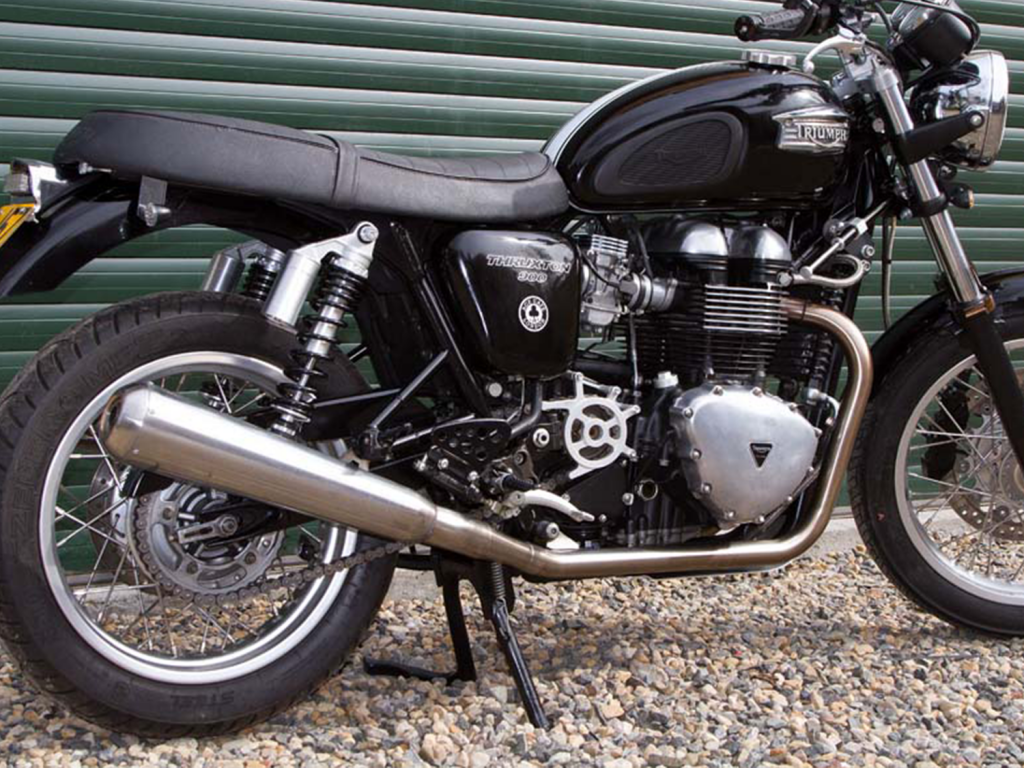 TEC 2-2 'CLUBMAN' Full Stainless Exhaust System for Triumph | TEC Bike ...